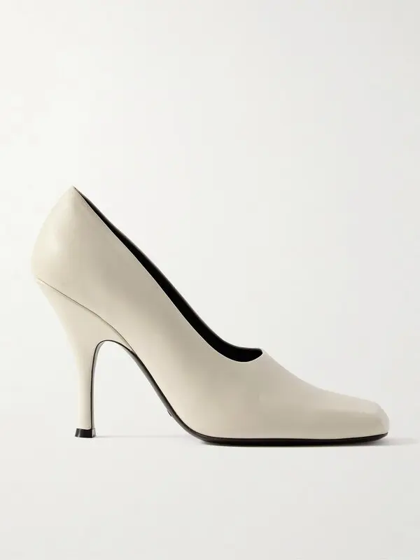 Khaite Eva Leather Pumps - Neutrals