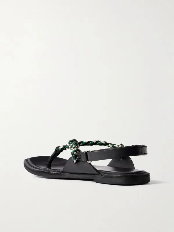 ST. AGNI Woven Leather Sandals
