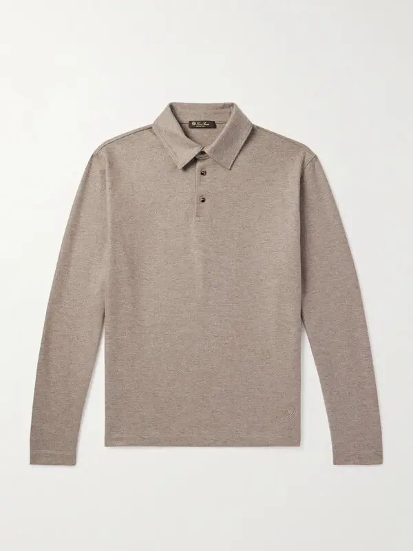 Loro Piana Cashmere Polo Shirt - Neutrals
