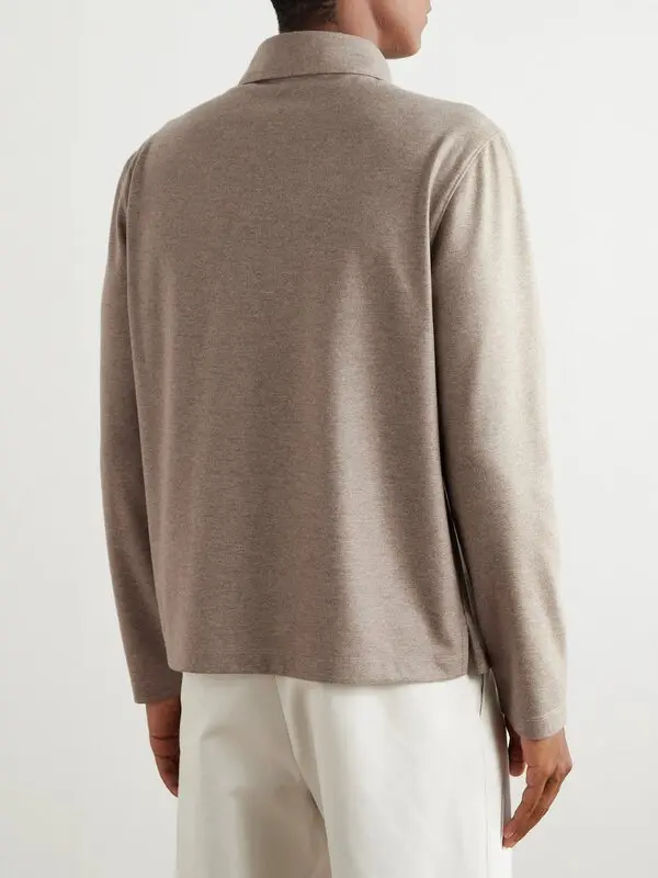 Loro Piana Cashmere Polo Shirt - Neutrals