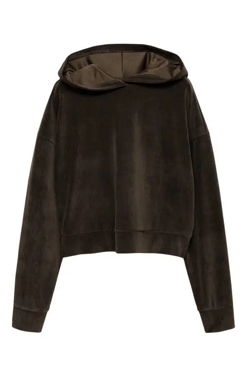Mango Corduroy Pullover Hoodie