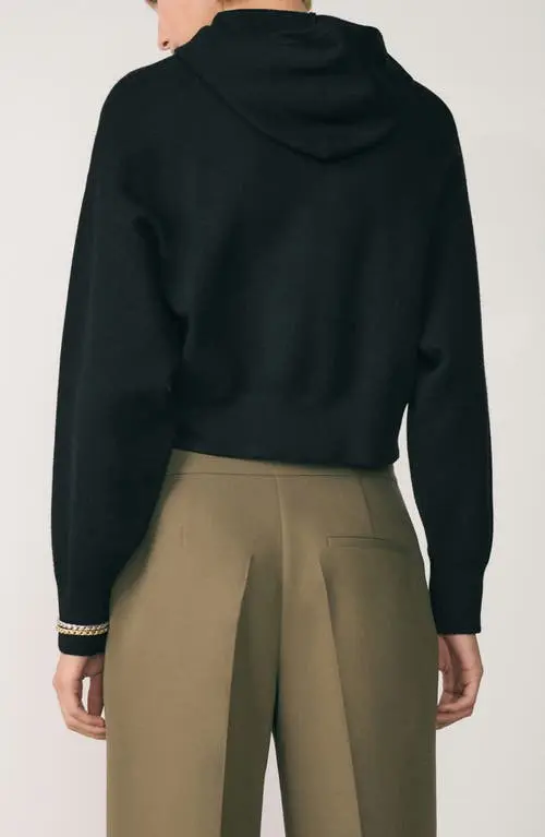 Mango Fine-gauge Hooded Sweater