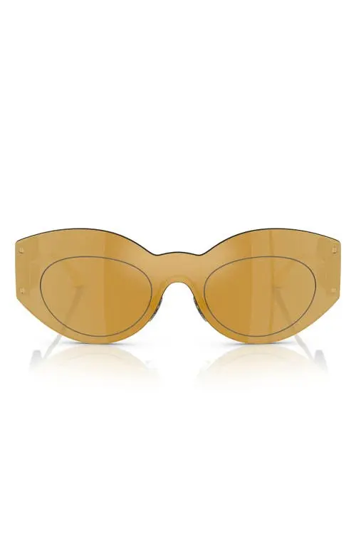 Versace 44mm Irregular Sunglasses - Gold Mirror