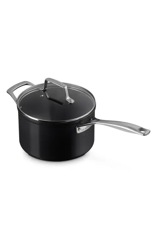 LE CREUSET Essential Nonstick Ceramic Saucepan With Glass Lid