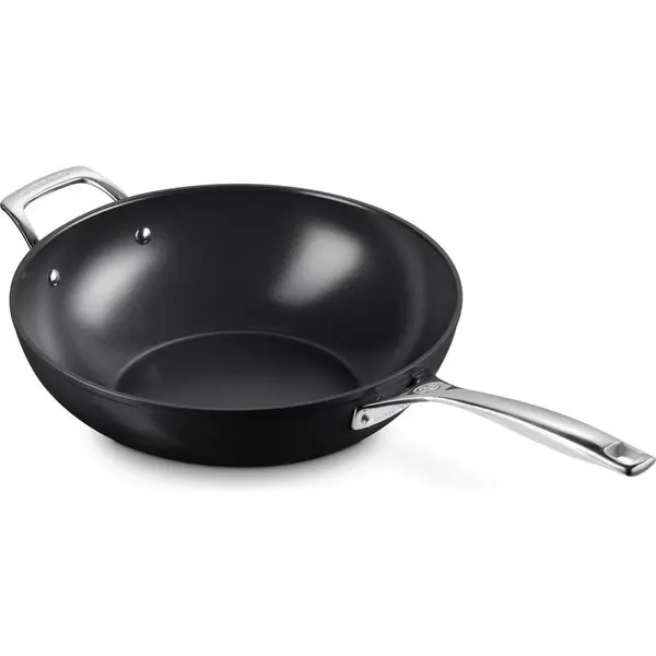 LE CREUSET Essential Nonstick Ceramic Stir Fry Pan - Black