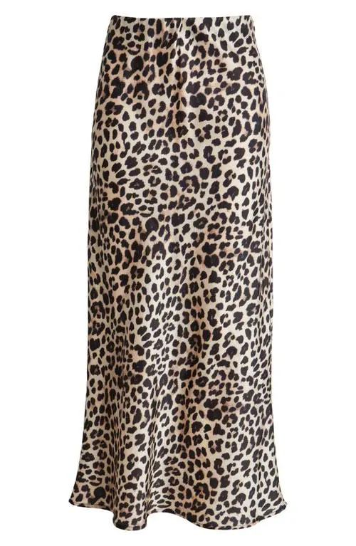 NIKKI LUND Ione Print Satin Slip Skirt