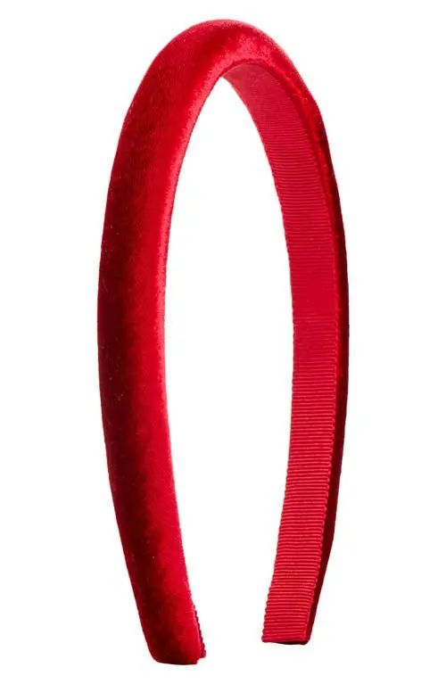 JENNIFER BEHR Tianna Silk Velvet Headband - Ruby
