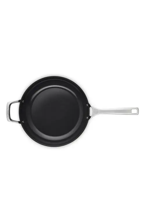 LE CREUSET Essential Nonstick Ceramic 12-inch Deep Fry Pan - Black/ Silver