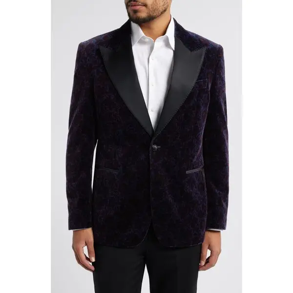 Zanella Broadway Floral Velvet Dinner Jacket