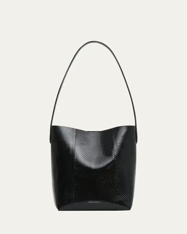 MANSUR GAVRIEL Cabas Mini Watersnake Shoulder Bag
