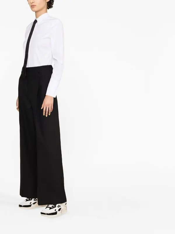Burberry High-waisted Wool Trousers