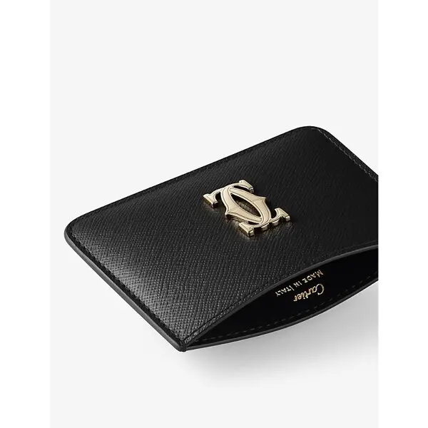 Cartier C De Leather Card Holder - Black