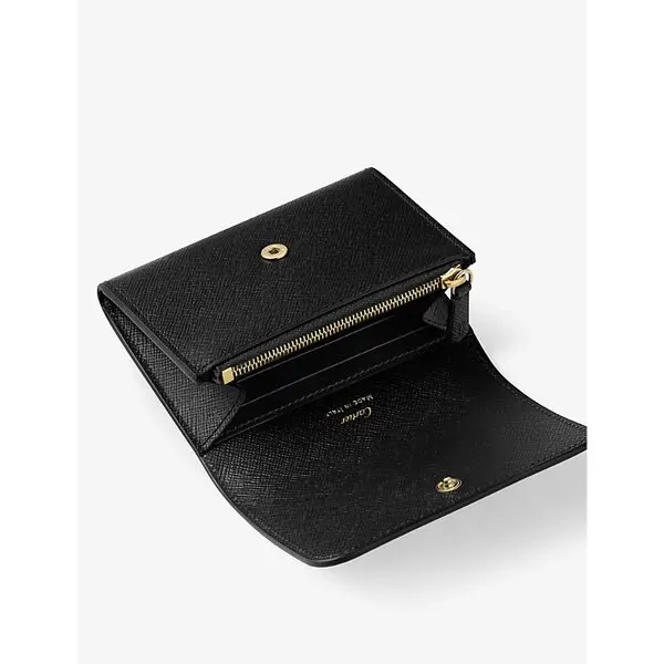 Cartier C De Mini Leather Wallet - Black