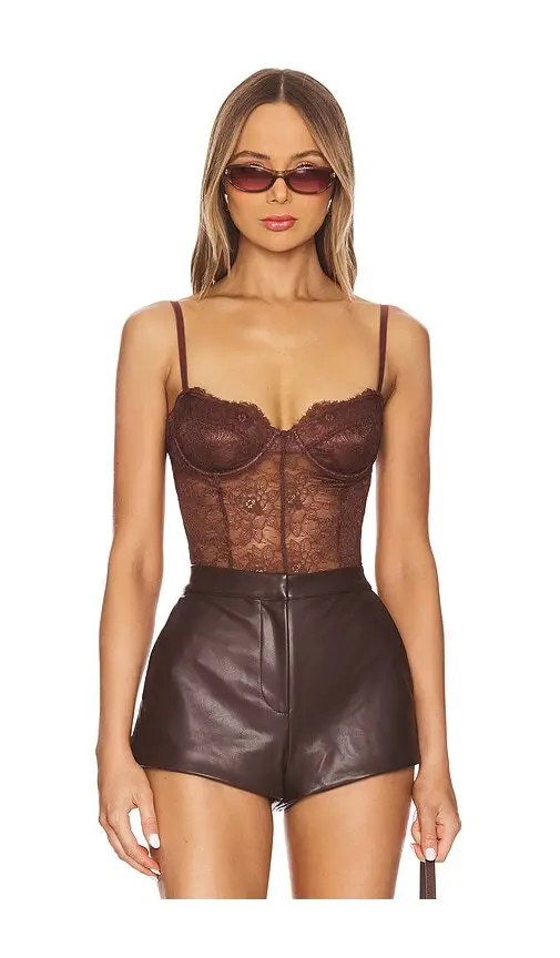 OW Layce Lace Bodysuit - Brown