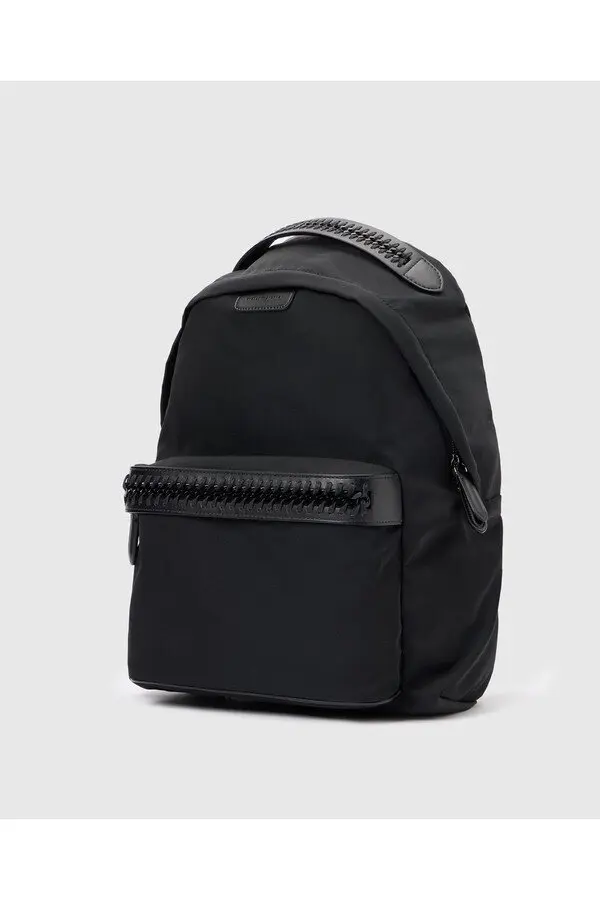 Stella McCartney Logo Strap Backpack - Black
