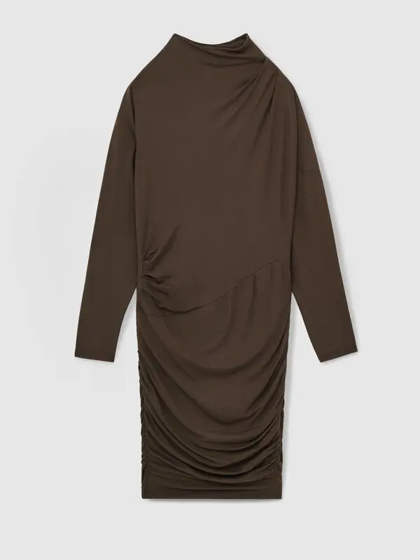 REISS Ari Ruched Mini Dress
