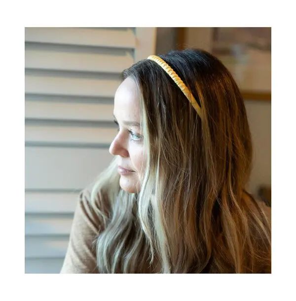 HEADBANDS OF HOPE Thin Solid Headband - Yellow