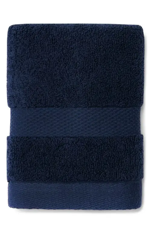 SFERRA Bello Nuovo Combed Cotton Wash Cloth - Navy