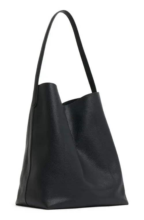 MANSUR GAVRIEL Maxi Everyday Cabas Leather Tote - Black