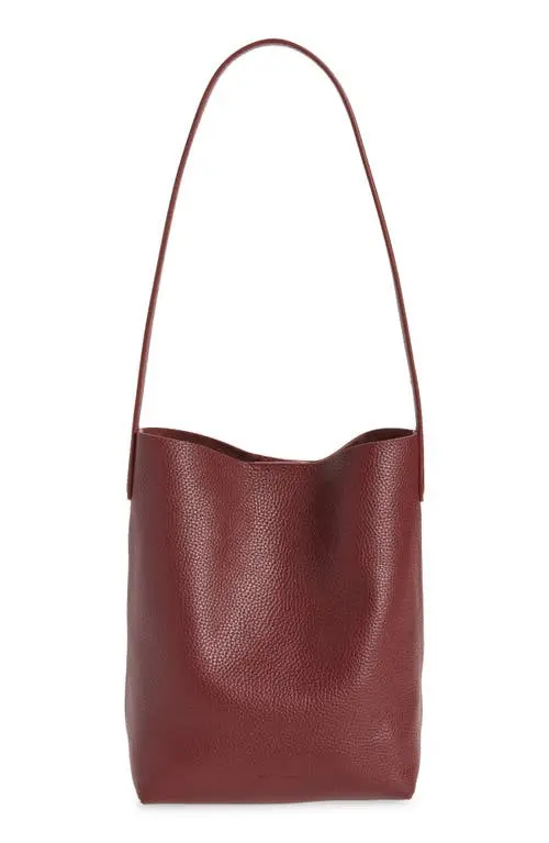 MANSUR GAVRIEL Small Everyday Cabas Leather Tote - Claret