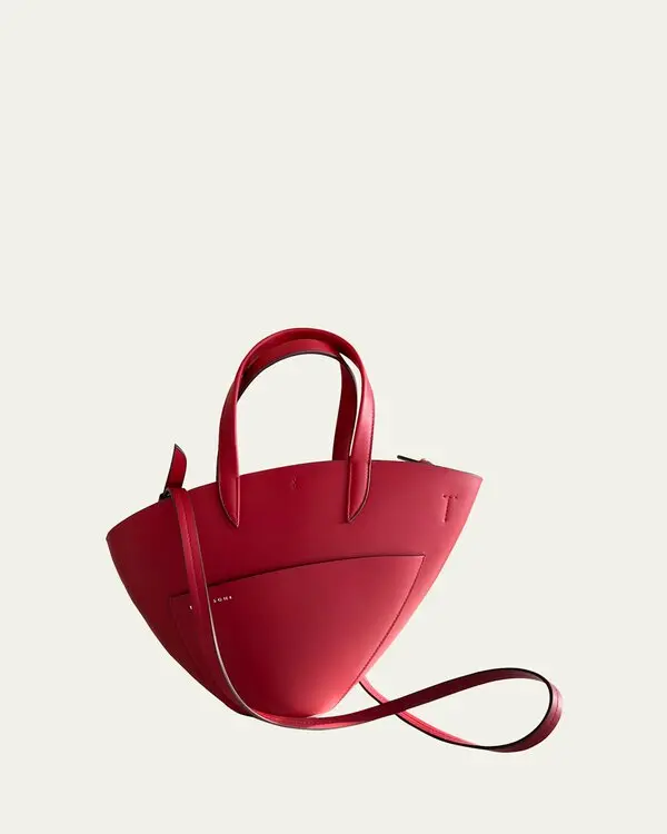 ESHA SONI Arc 2.0 Small Leather Tote Bag - Cherry