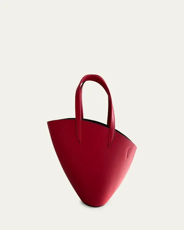 ESHA SONI Arc 2.0 Small Leather Tote Bag - Cherry