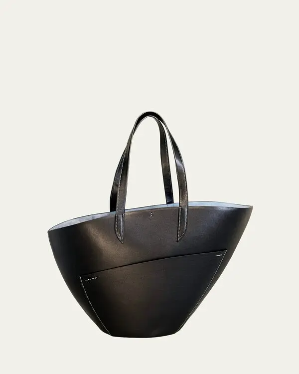 ESHA SONI Arc Large Leather Tote Bag