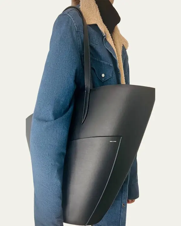 ESHA SONI Arc Large Leather Tote Bag