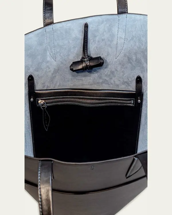 ESHA SONI Arc Large Leather Tote Bag