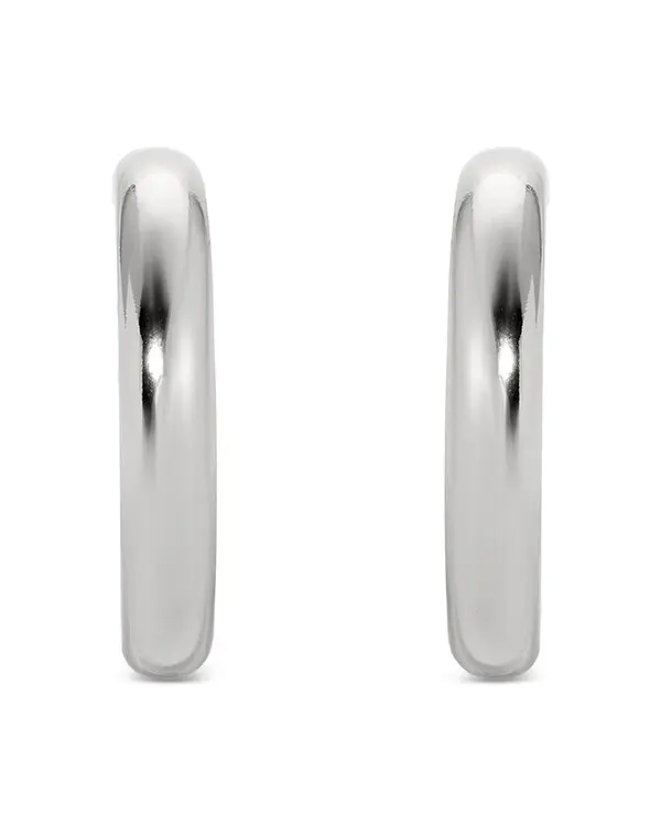 Ettika Classic Hoop Earrings - Silver