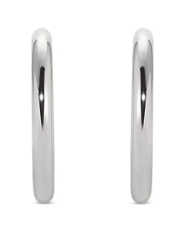 Ettika Large Hoop Earrings - Silver