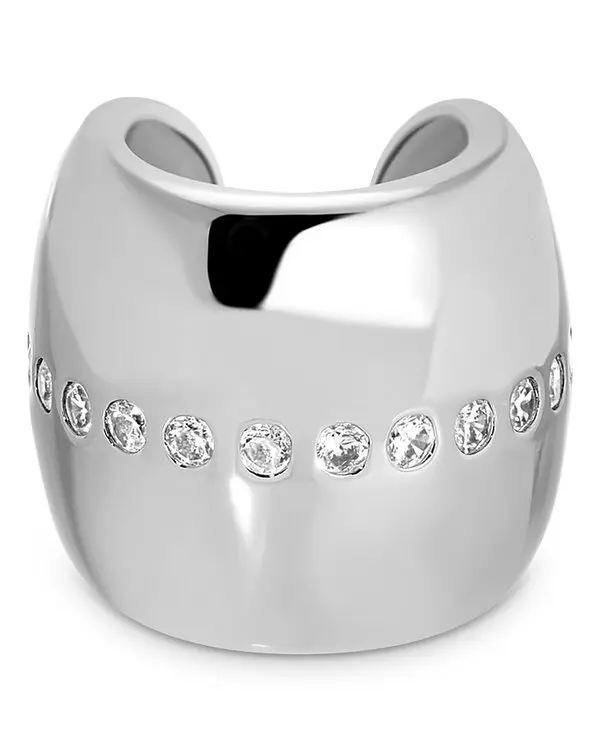 Ettika Crystal Ear Cuff - Silver