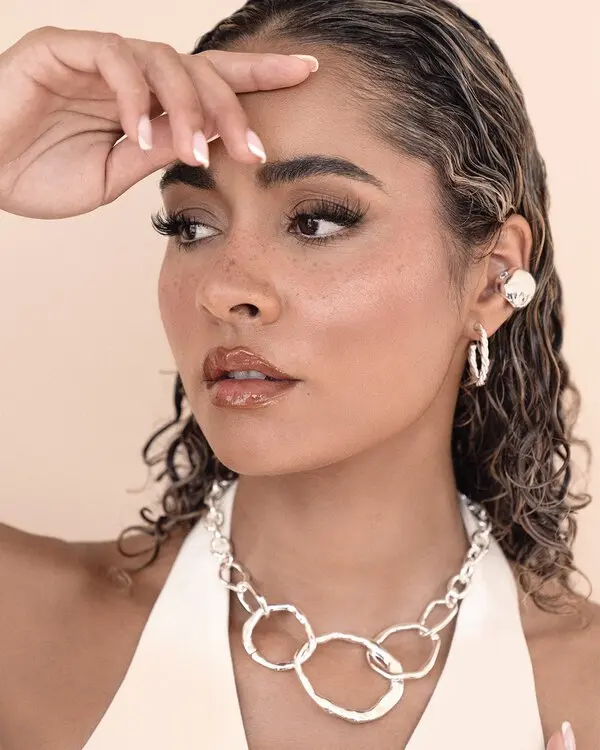 Ettika Crystal Ear Cuff - Silver