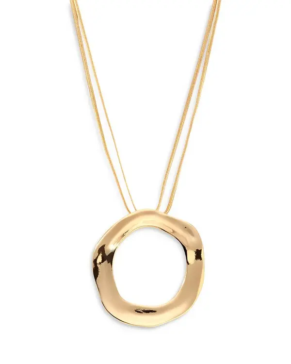Ettika Open Circle Pendant Necklace - Gold