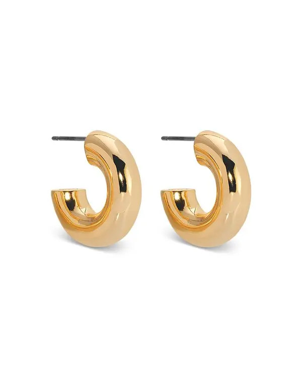 Ettika Mini Thick Classic Hoop Earrings - Gold