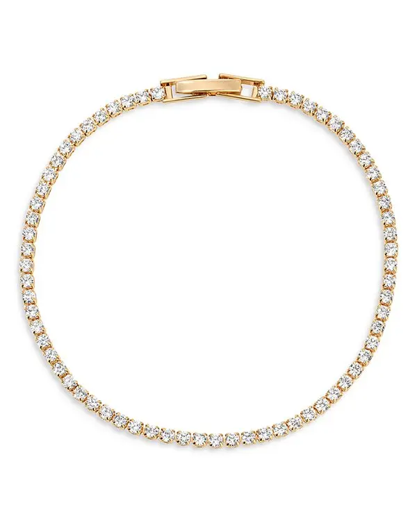Ettika Crystal Tennis Bracelet - Gold