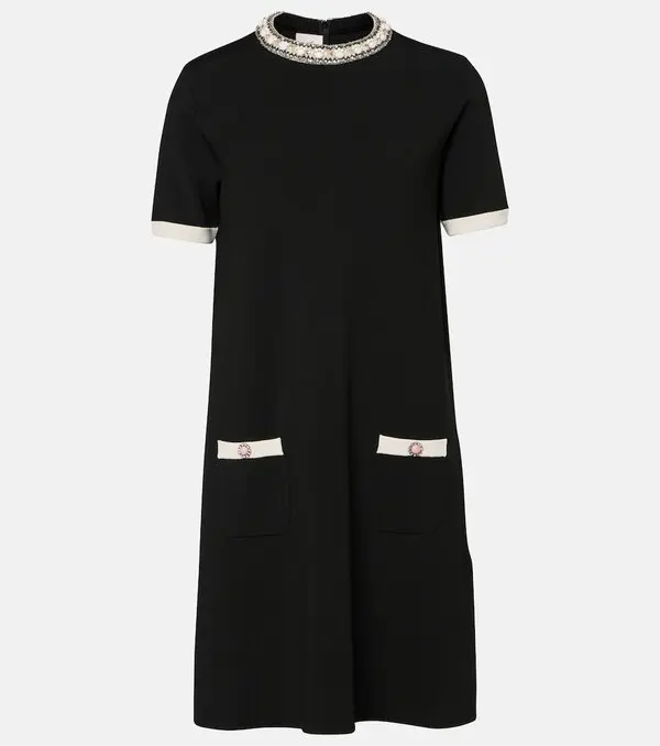 Valentino Garavani Embellished Minidress - Black