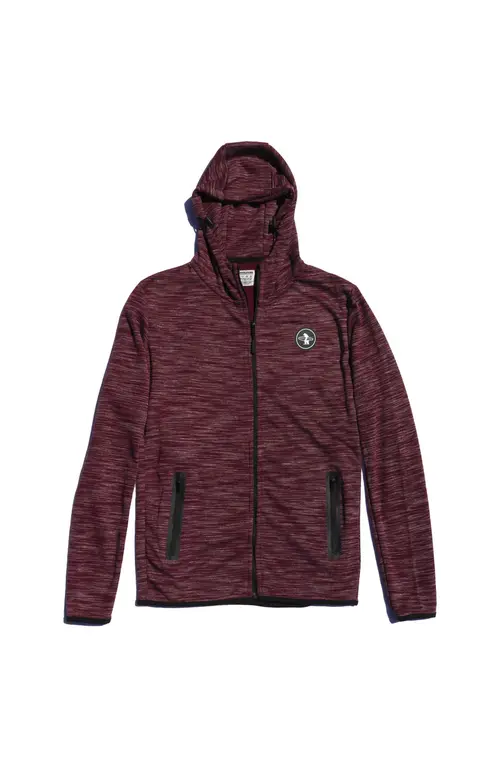 EVERYDAY CALIFORNIA Palisade Zip Up Jacket - Maroon