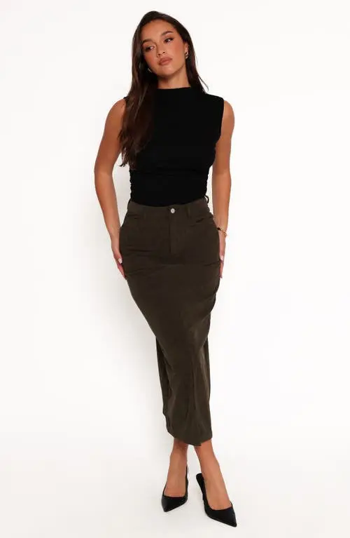 PETAL & PUP Myra Corduroy Midi Skirt