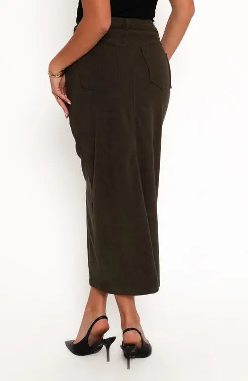 PETAL & PUP Myra Corduroy Midi Skirt