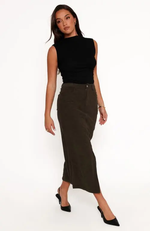 PETAL & PUP Myra Corduroy Midi Skirt
