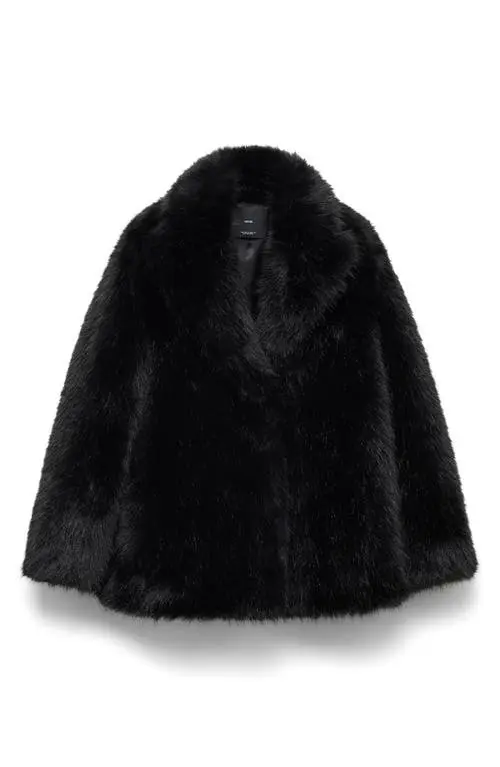 Mango Faux Fur Oversized Coat