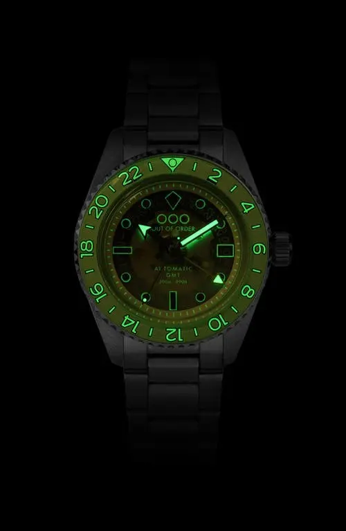 OUT OF ORDER Gin Tonic Automatic Gmt Bracelet Watch