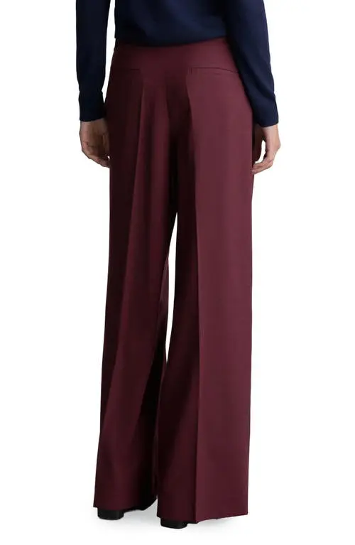 Mango Pleated Wide Leg Trousers
