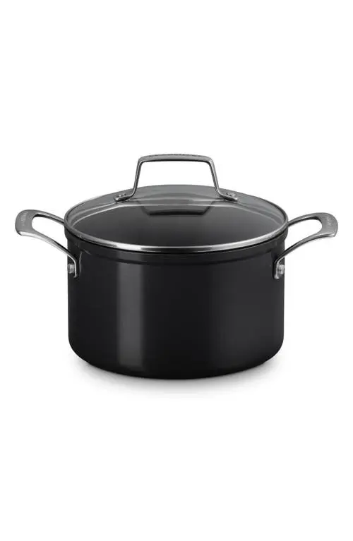 LE CREUSET Essential Nonstick Ceramic Stockpot With Glass Lid - Black