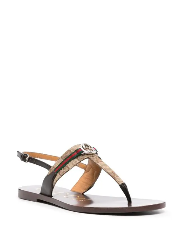 Gucci Interlocking G Flat Sandals
