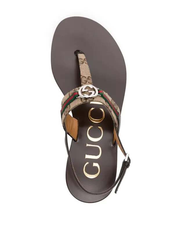 Gucci Interlocking G Flat Sandals