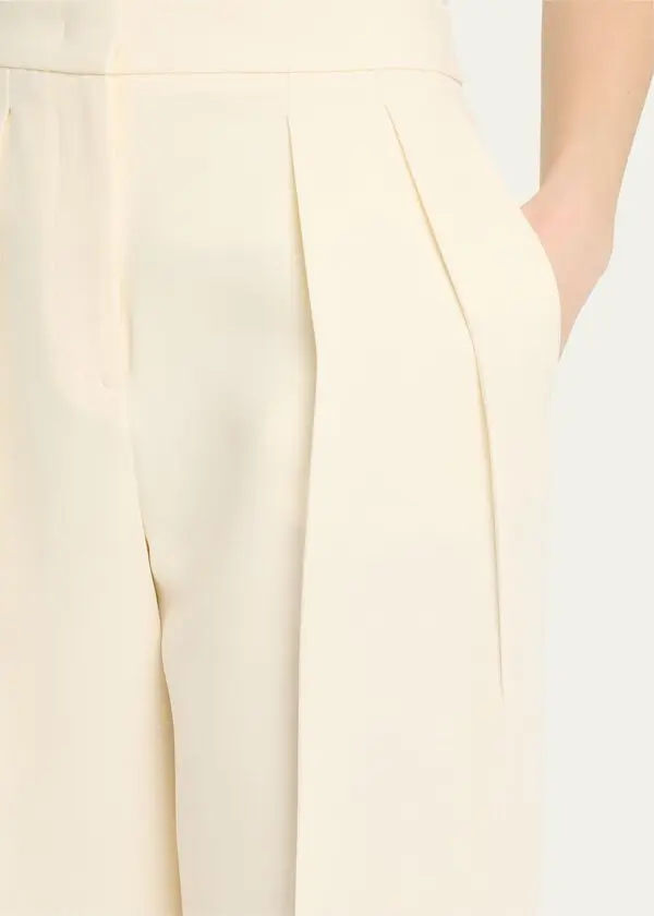 Giorgio Armani Pleated Cady Tuxedo Trousers