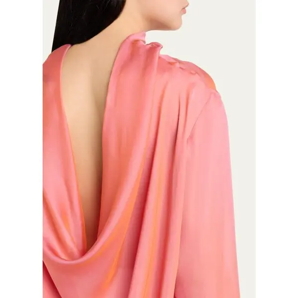 Giorgio Armani Iridescent Chiffon Backless Tunic