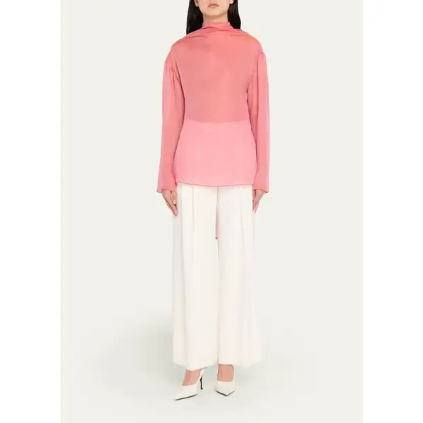 Giorgio Armani Iridescent Chiffon Backless Tunic